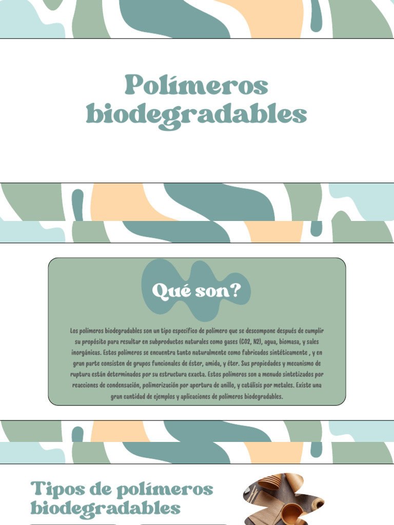 Polímeros Biodegradables - 20240229 - 220727 - 0000 | PDF | El plastico ...