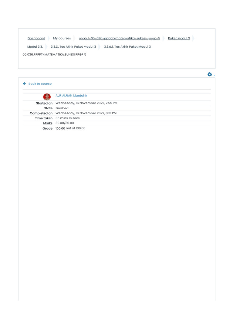 3.3.d.1. Tes Akhir Paket Modul 3 - Attempt Review - pdf1 | PDF