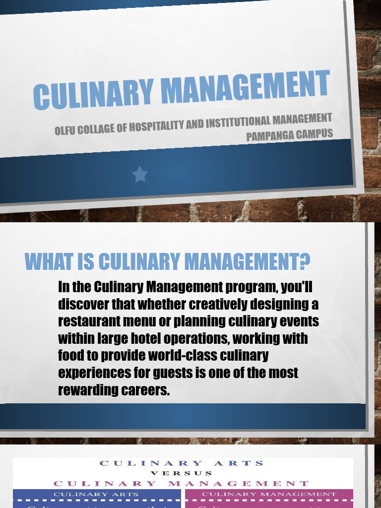 WEEK 10-Introduction To Culinary Arts UPD | PDF | Chef | Cooking