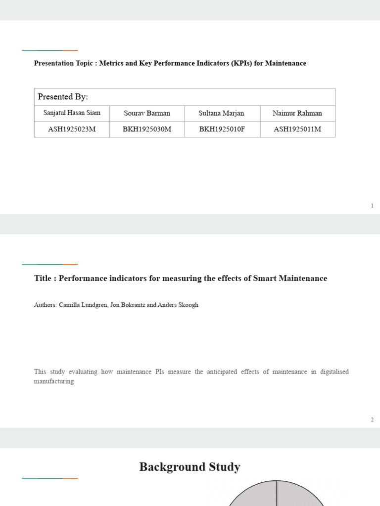 Metrics and Key Performance Indicators (KPIs) for Maintenance | PDF | Performance Indicator ...