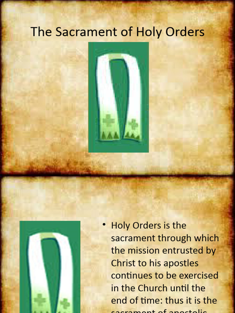 Understanding the Sacrament of Holy Orders | PDF | Bishop | Priest