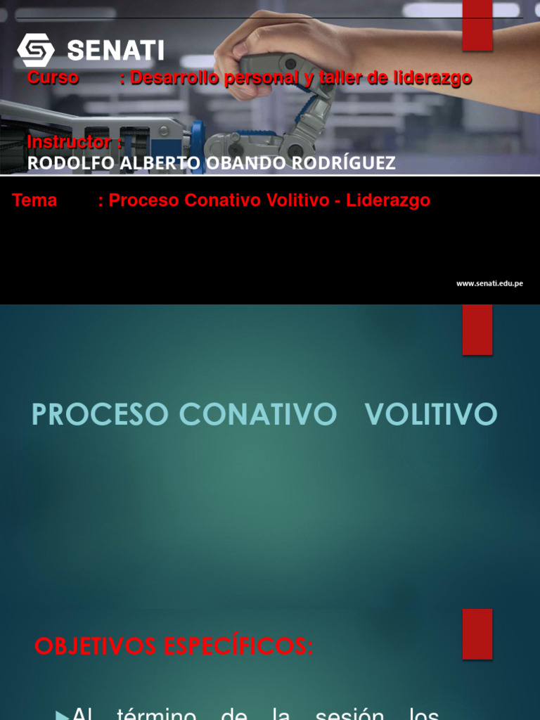 SESIÓN 08 - Proceso Conativo Volitivo | PDF | Motivación | Motivacional
