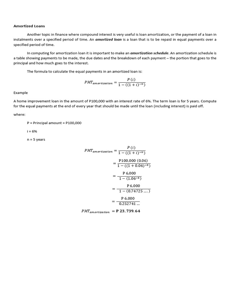 Lecture 7 - Amortization and NPV | PDF | Net Present Value | Loans