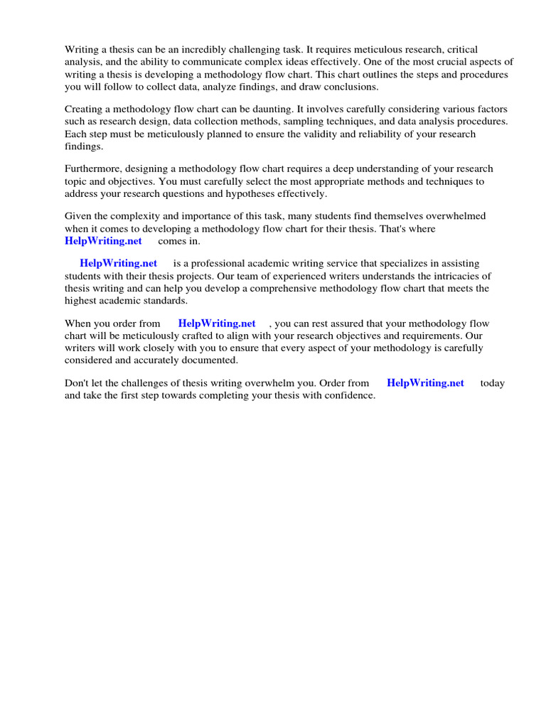 Thesis Methodology Flow Chart | PDF | Methodology | Thesis