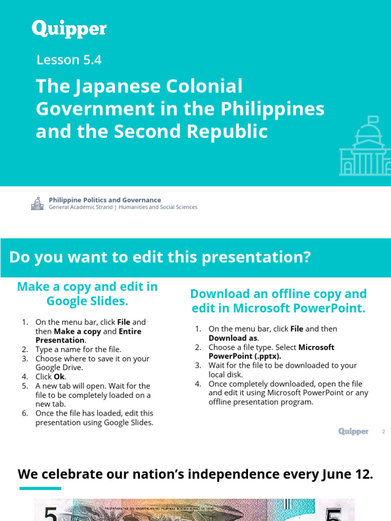 Japanese Colonial Rule in Philippine Politics | PDF | Empire Of Japan ...