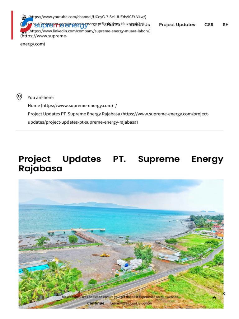 Project Updates PT. Supreme Energy Rajabasa | PDF | Geothermal Energy ...