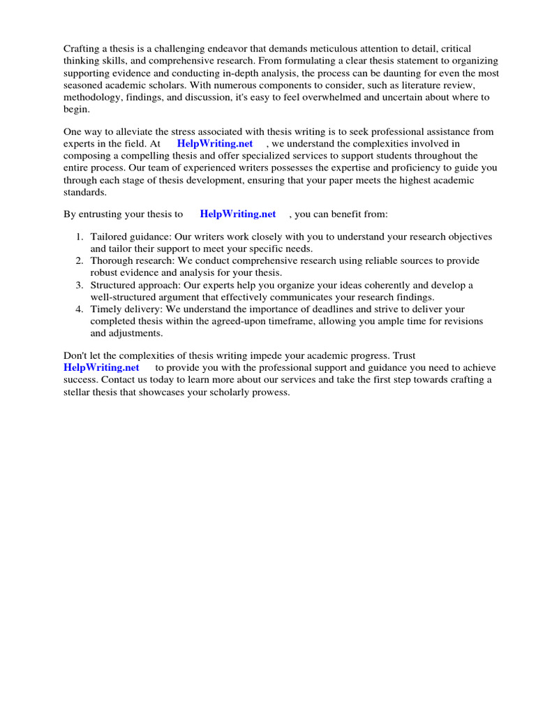 Thesis Paragraph Template | PDF | Essays | Thesis