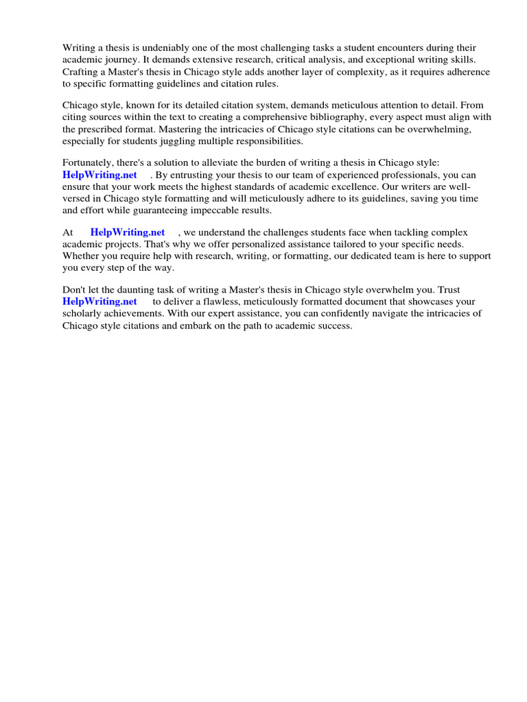 Cite Masters Thesis Chicago Style | PDF | Citation | Thesis