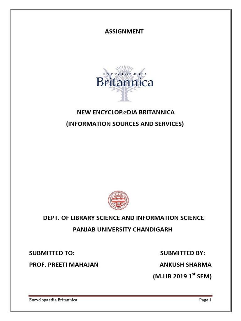 Encyclopedia Britannica | PDF | Encyclopædia Britannica | Encyclopedias