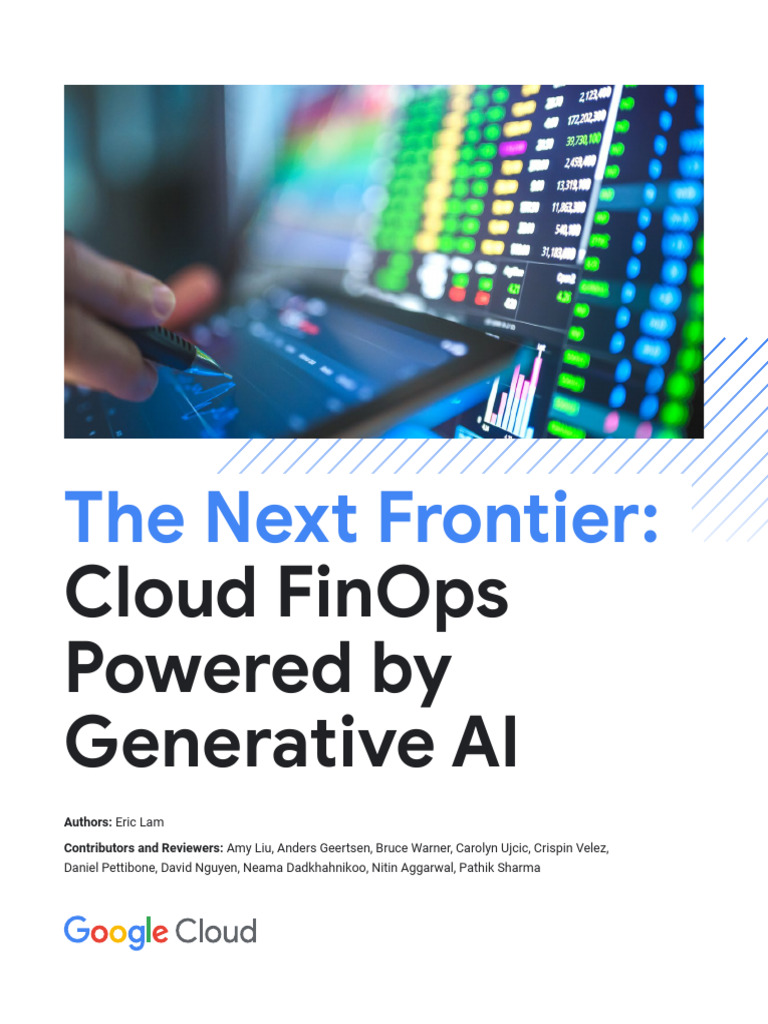 The Next Frontier Cloud FinOps Powered by Generative AI 1705545871 | PDF | Cloud Computing ...