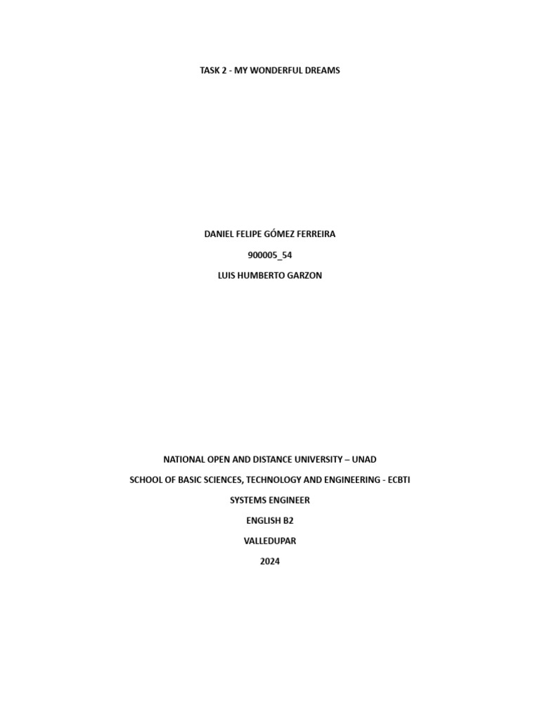 Unit 1 Task 2 Daniel Gomez | PDF | Goal | Cognition Unit 1 Task 2 Daniel Gomez | PDF | Goal | Cognition