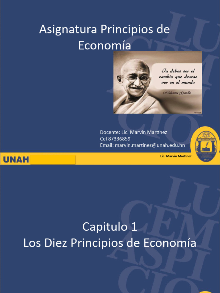 Capitulo 1 - Principios - de - Economia - Gregory - Mankiw | PDF | Inflación | Mercado (economía)
