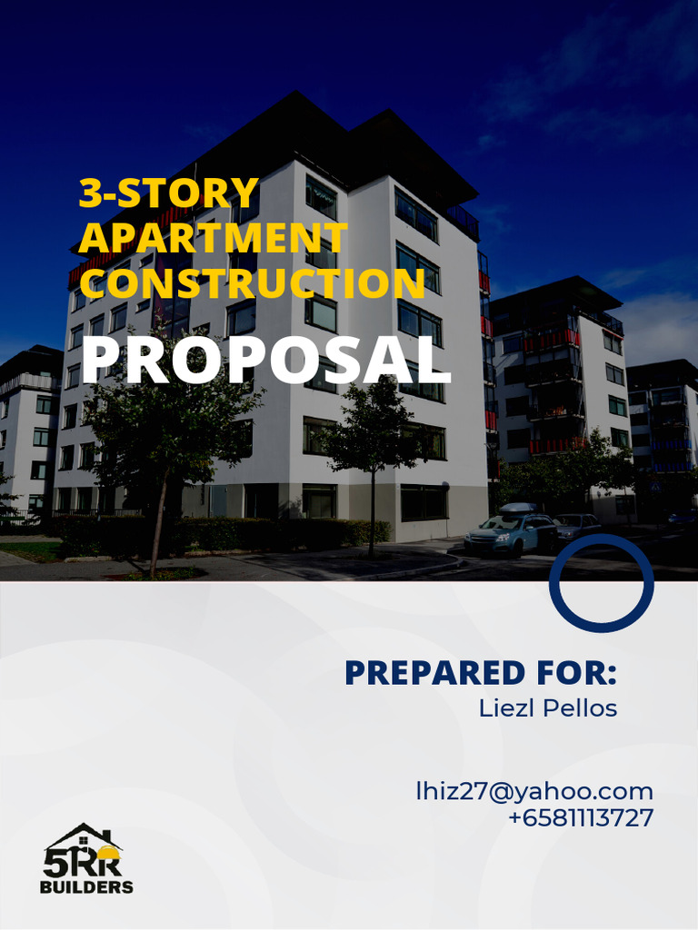 3 Story Apartment Construction Proposal | PDF