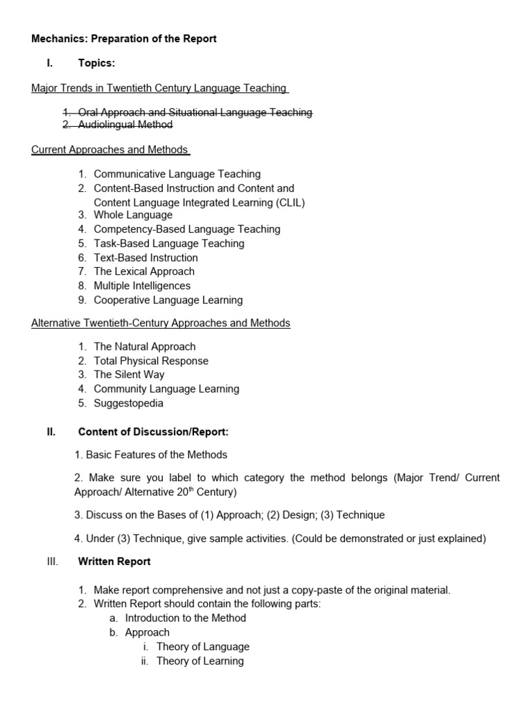 Report Preparation | PDF | Language Education | Learning
