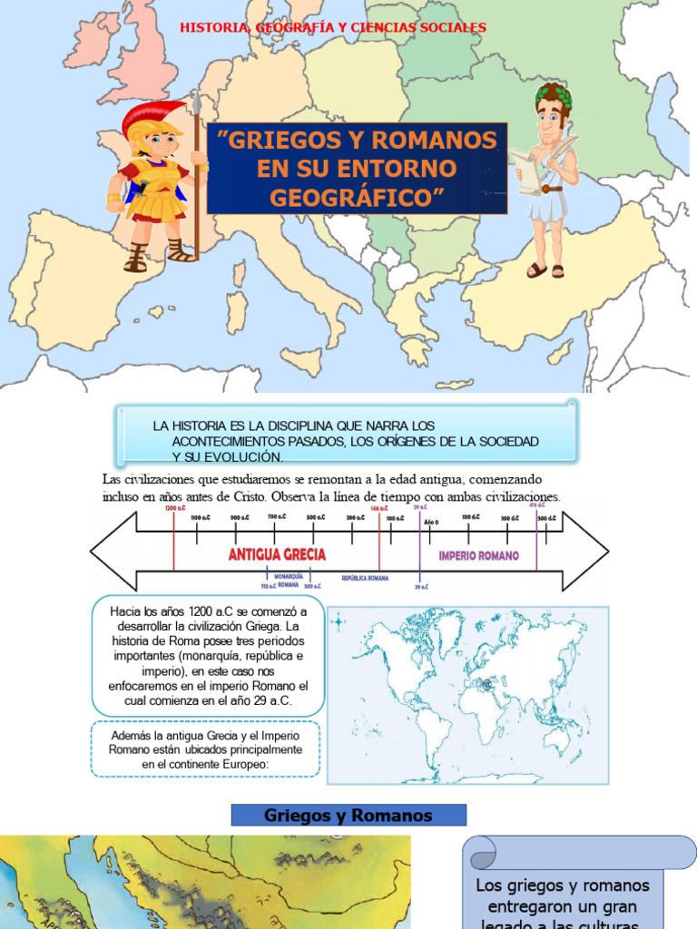 GRECIA Y ROMA PPT 4º BÁSICO | PDF | Antigua Grecia | imperio Romano