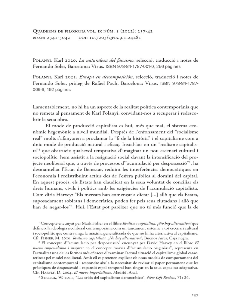 Polyani Fascismo | PDF