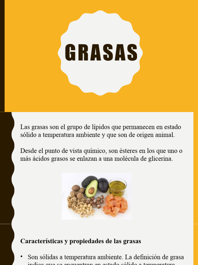 Grasas | PDF | gordo | Lípido