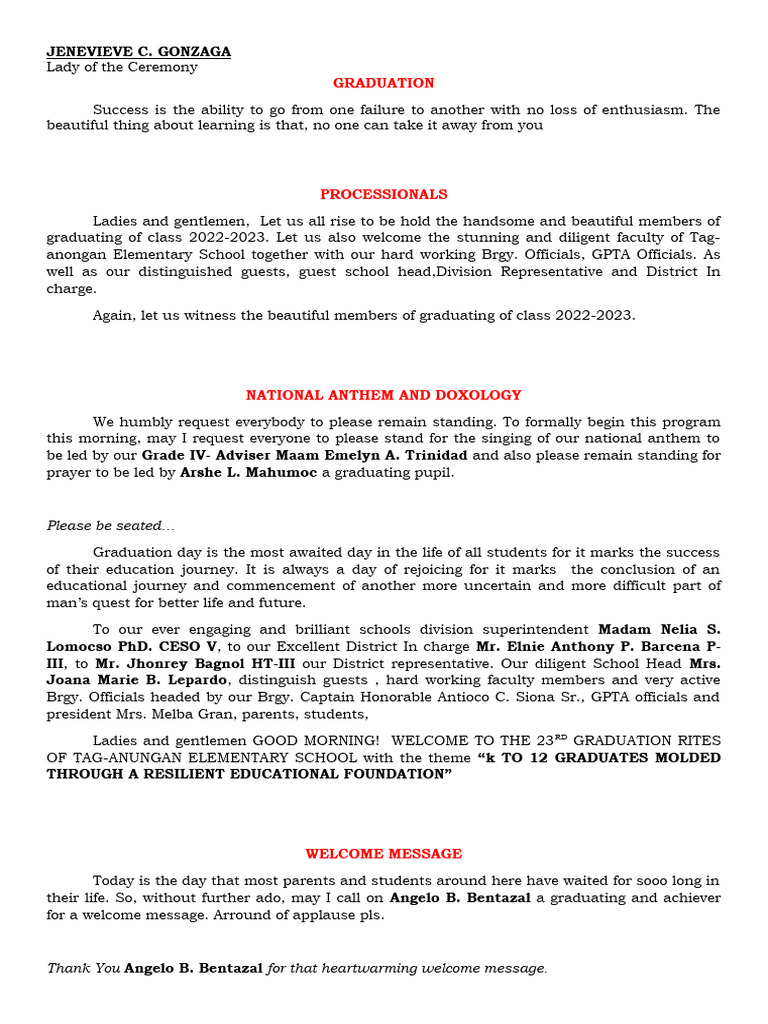 graduation-script | PDF