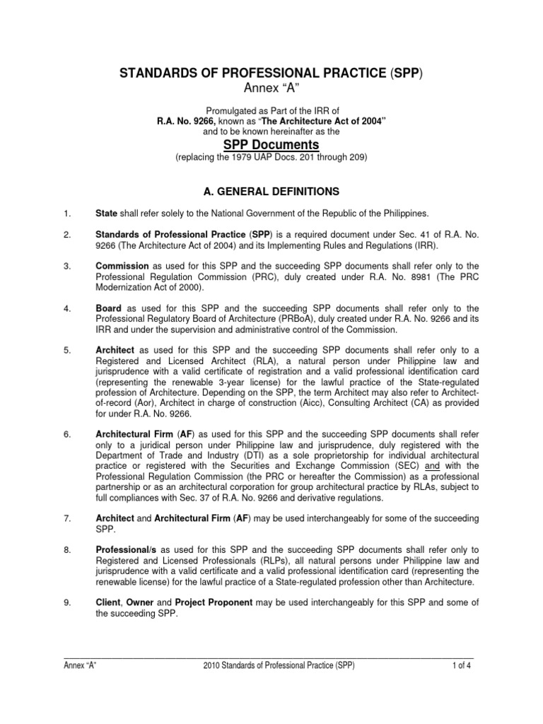 SPP & Architect's Guidelines | PDF | Architect | Feasibility Study