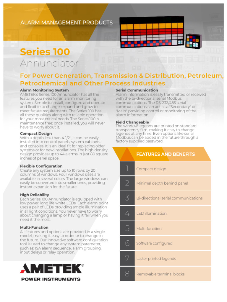 Series 100 Data Sheet | Download Free PDF | Relay | Power Supply
