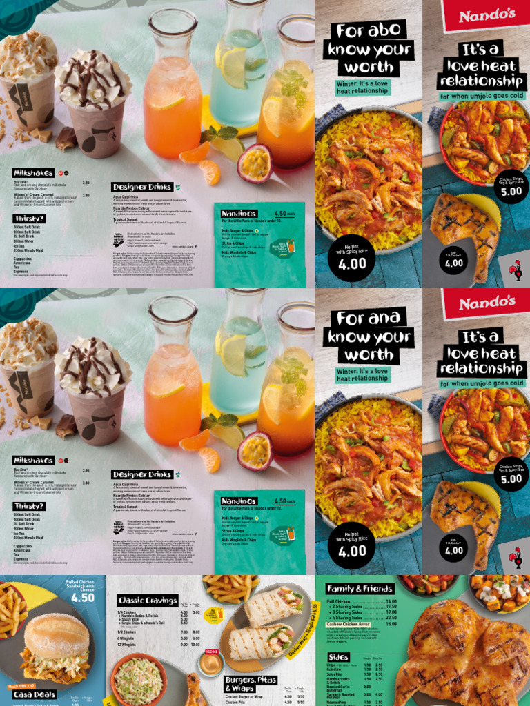 Menu ZW | PDF | Drink | Hamburgers