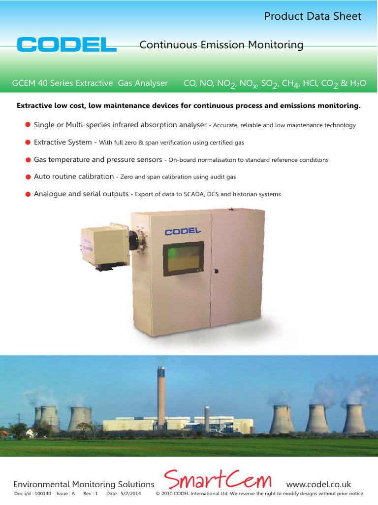 GCEM_40E | PDF | Gases | Calibration