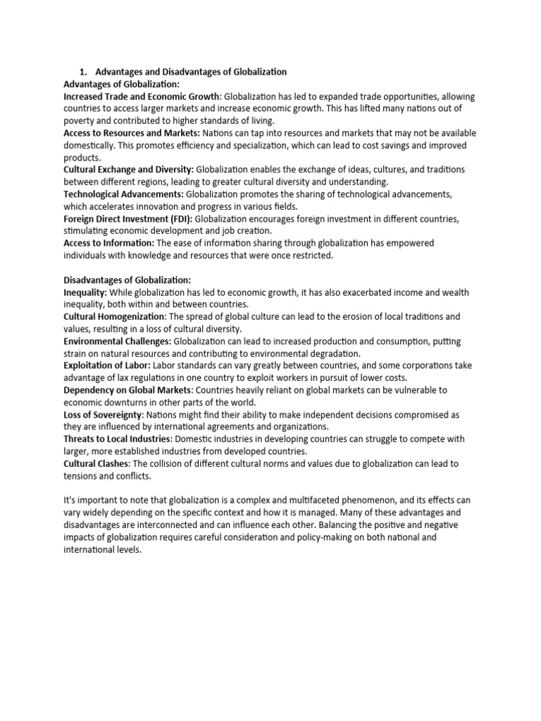 Ibm Notes Pdf Globalization Developing Country
