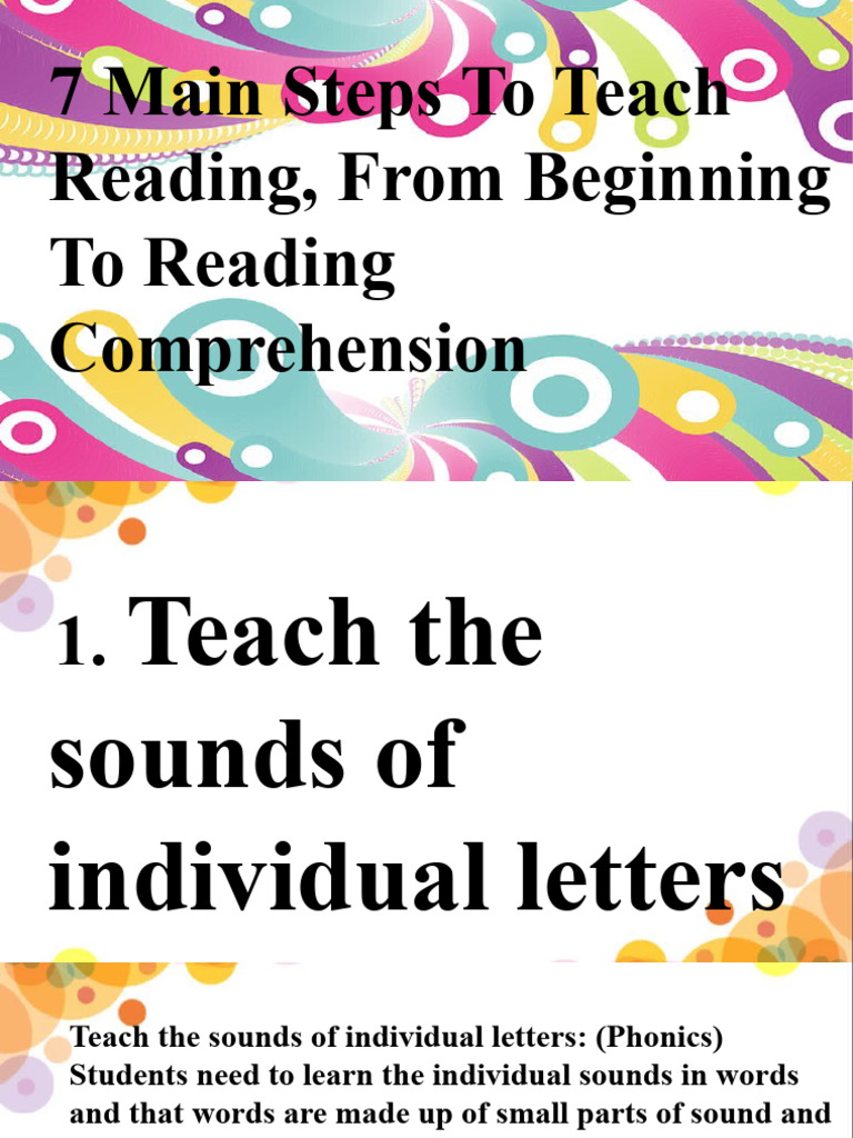 Steps to Teach Beginning Reading | PDF | Phonics | Reading Comprehension