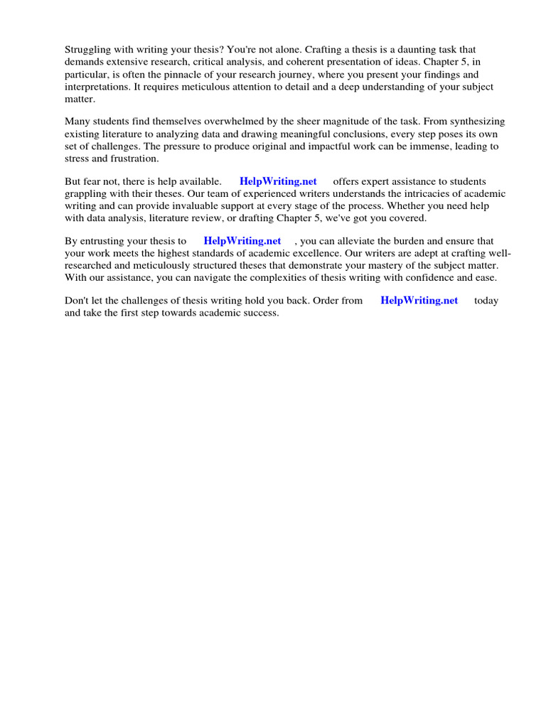 Kabanata 5 Thesis Sample | PDF | Science