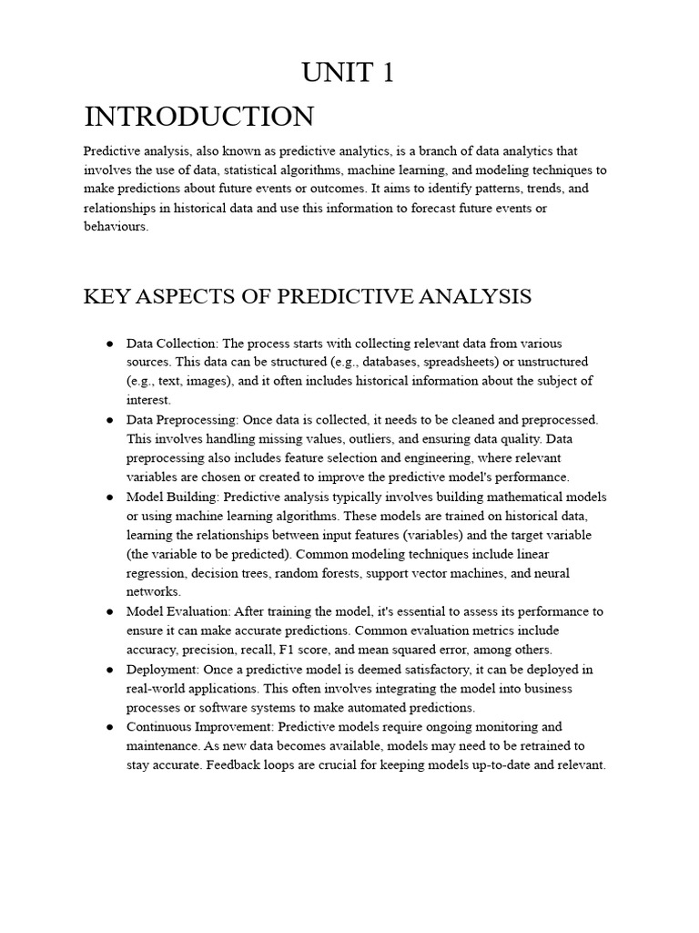 Predictive Analysis 1 | PDF | Regression Analysis | Linear Regression