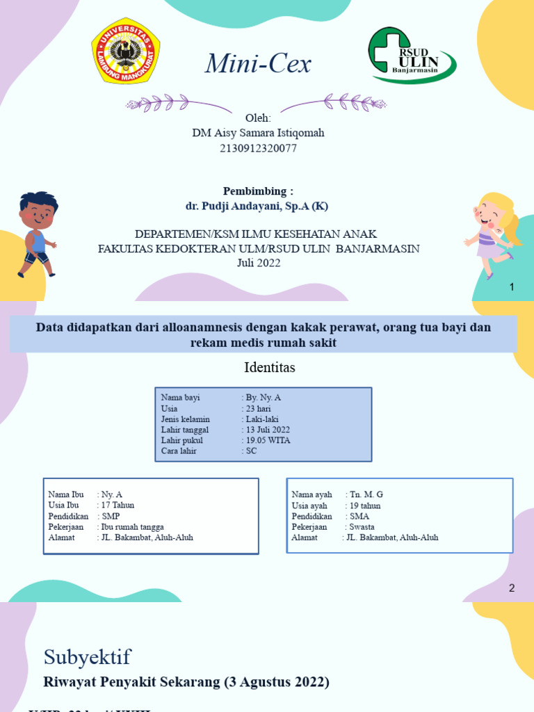 Minicex Div. Neonatologi | PDF