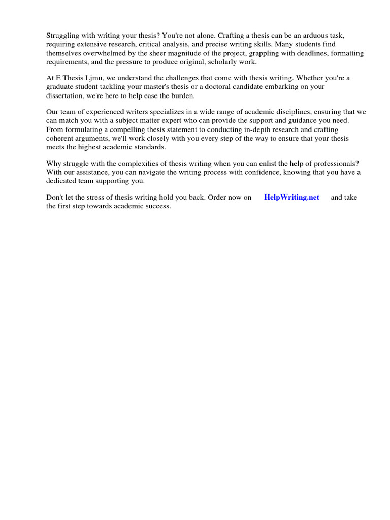 E Thesis Ljmu | PDF | Thesis | Nursing