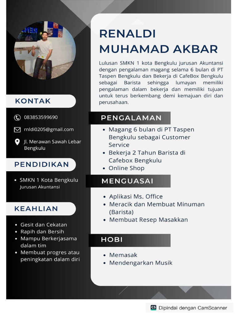 CV Renaldi MHD Akbar | PDF