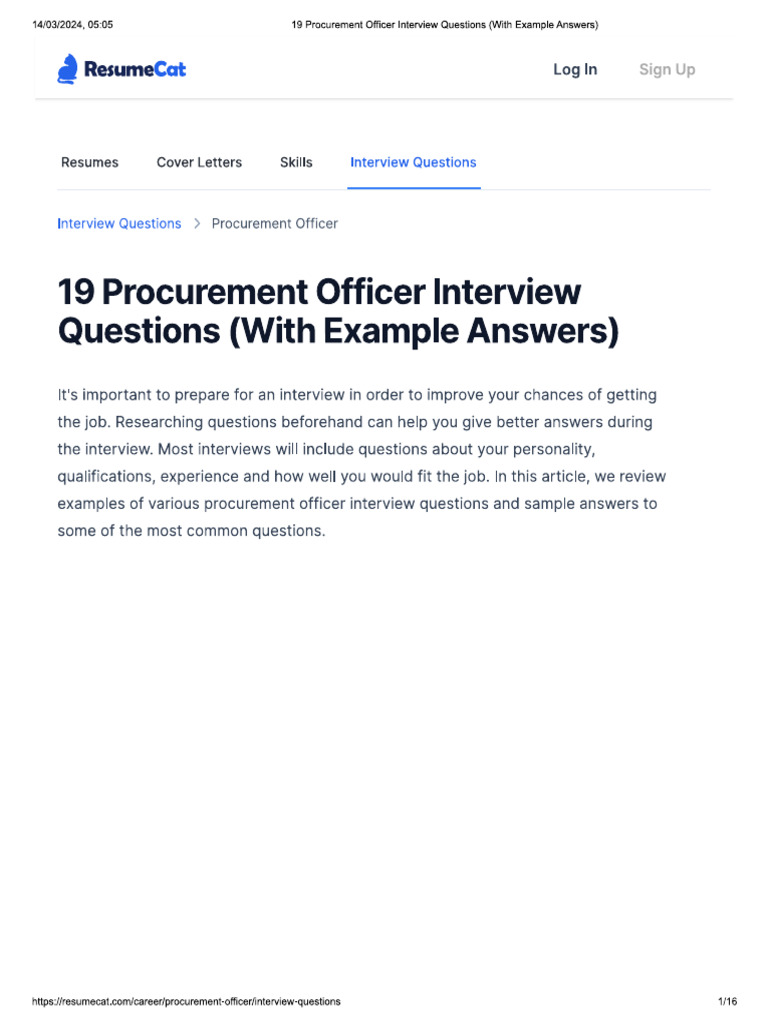 Interview | PDF