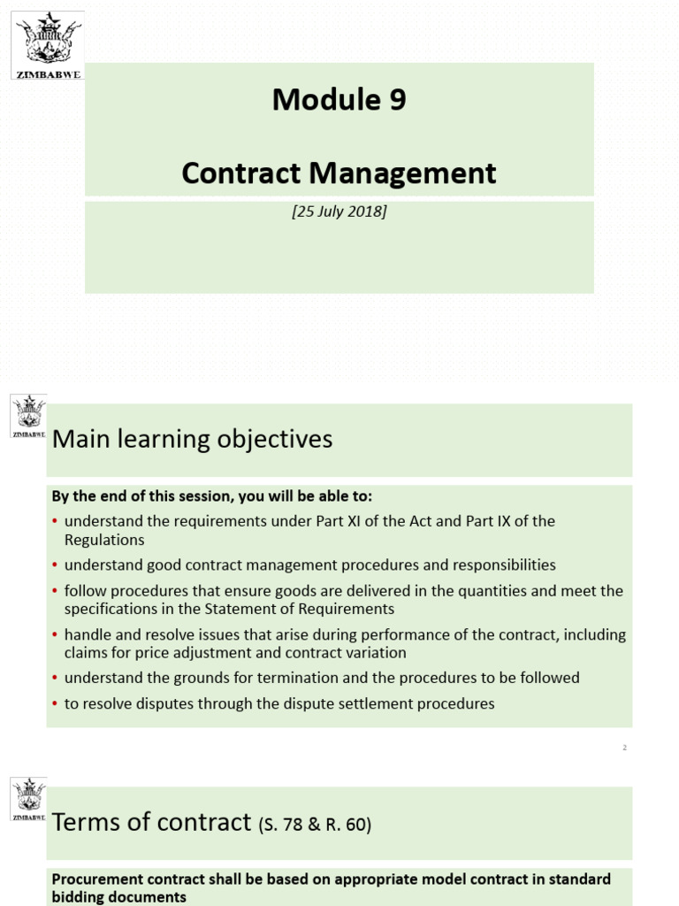 Contract Management Essentials Guide | PDF | Procurement | Subcontractor