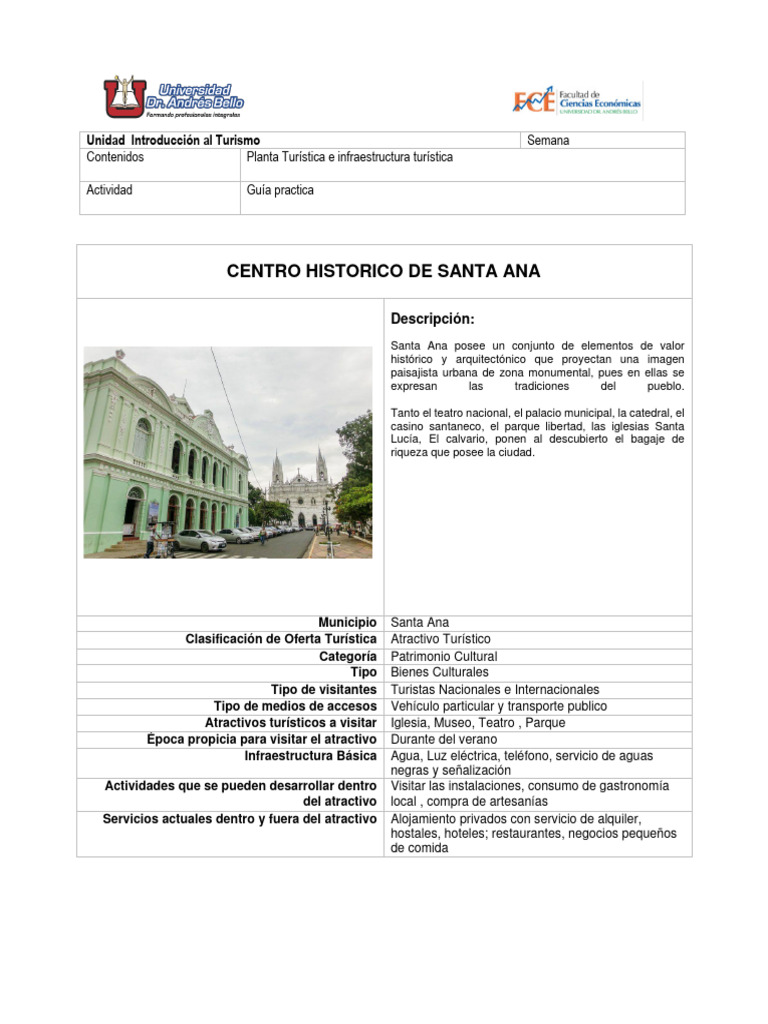 Guia - Actrativo Turitico y Planta Turistica | PDF | Turismo ...