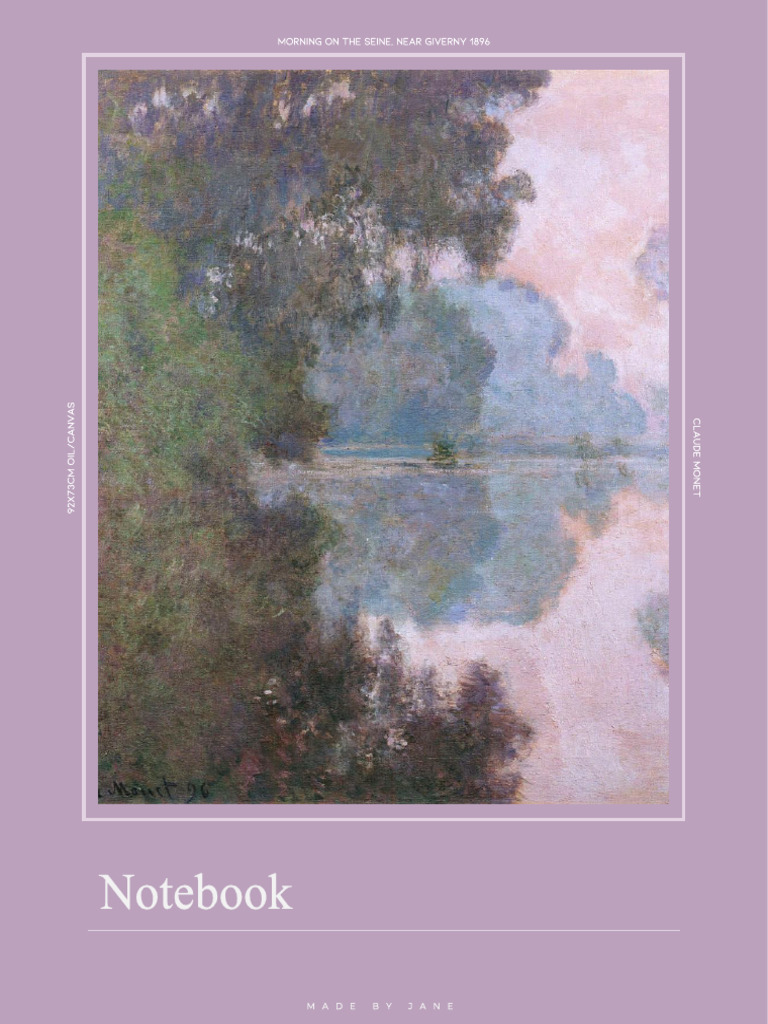 JANE Monet Notecover Morning | PDF