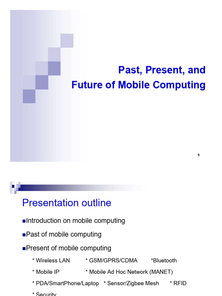 Cmmt423 Mobile Computing Lecture 2 1 Pdf General Packet Radio Service Computer Network