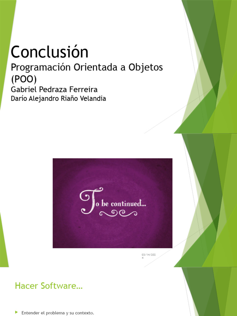 TEMA 13 Conclusion | PDF | Objeto (informática) | Programación ...