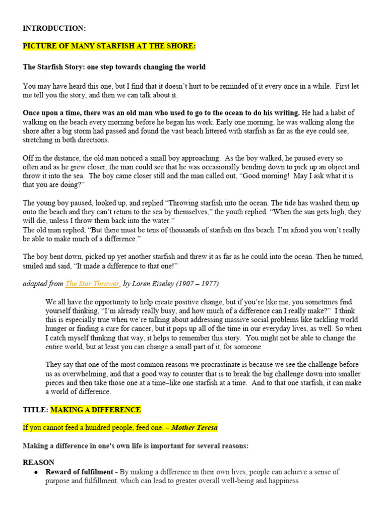 Making A Difference | PDF | Gospel Of Matthew | Jesus