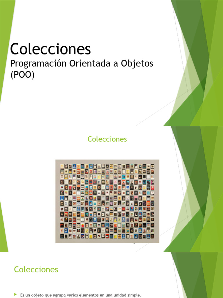 Introducción a las Colecciones en POO | PDF | Objeto (informática ...