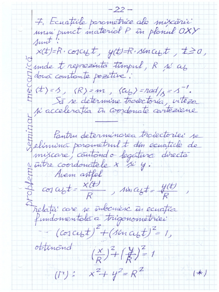 Notite-de-seminar2-Mecanica | PDF
