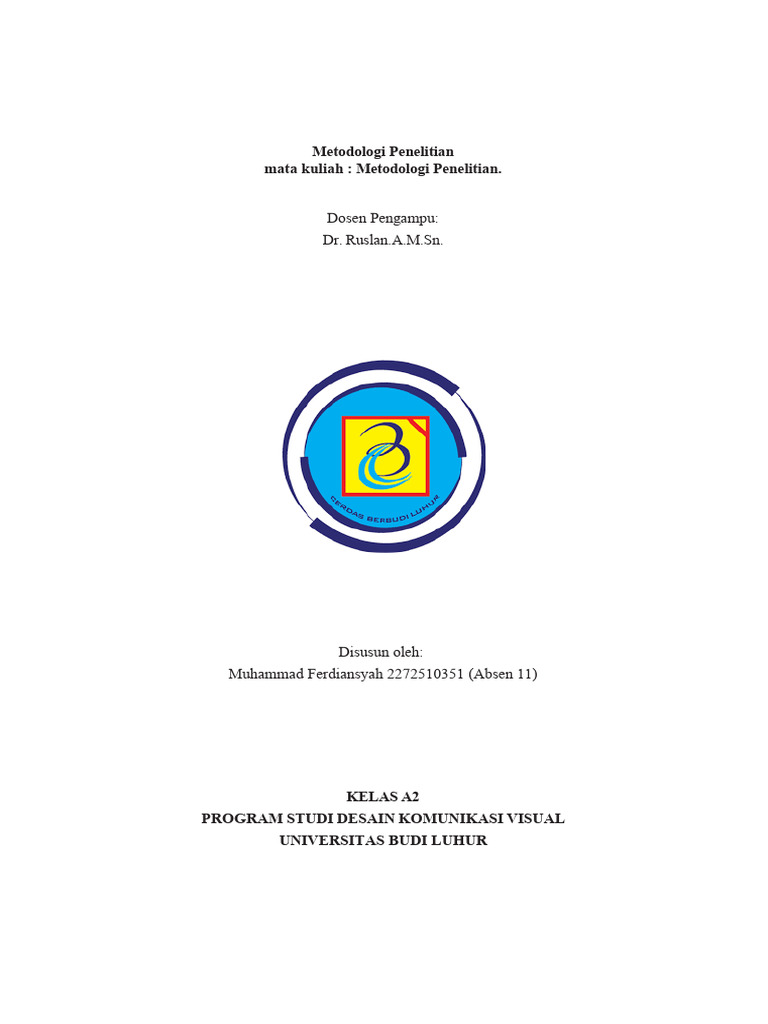 11 - Muhammad Ferdiansyah - 2272510351 - Tugas 1 | PDF | Ilmu Sosial