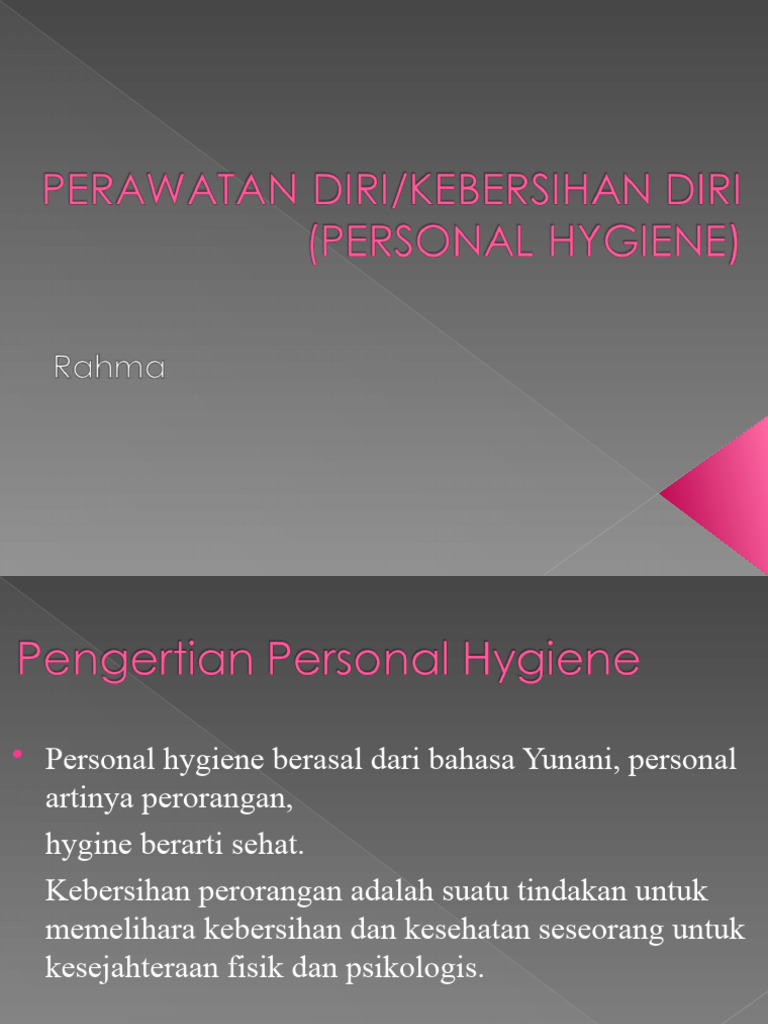 Personal Hygiene | PDF