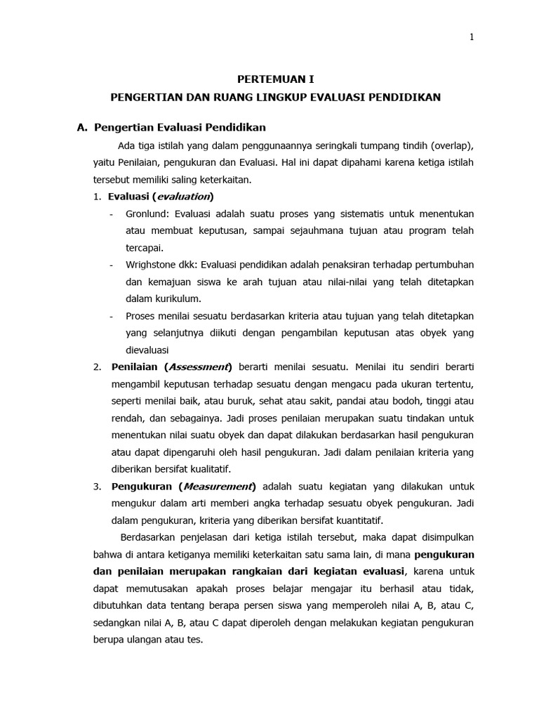 Evaluasi Pendidikan | PDF