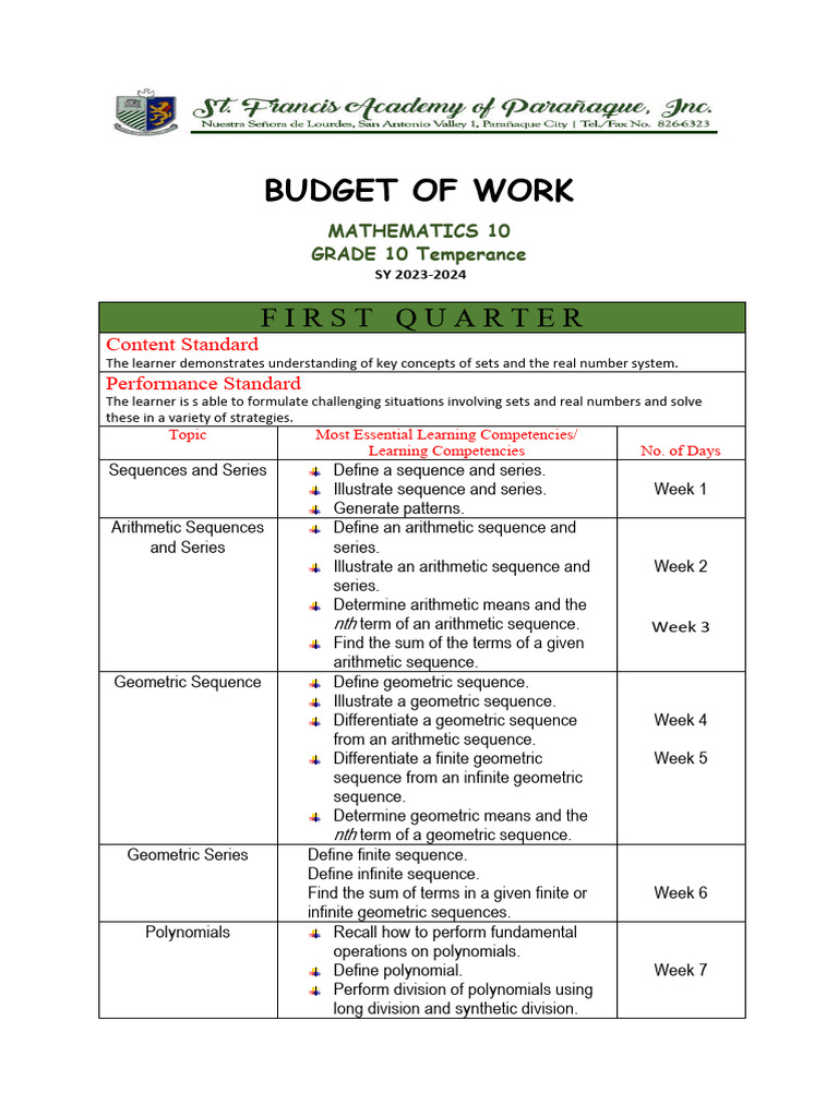 Bow-Math 10 | PDF | Circle | Factorization