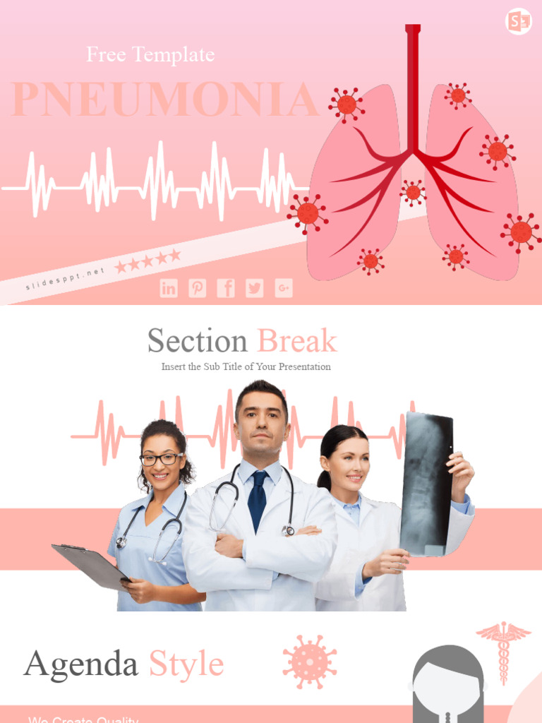 Pneumonia Template | PDF | Microsoft Power Point | Page Layout