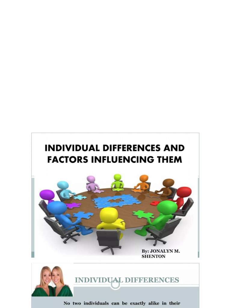 Individual Differences | PDF