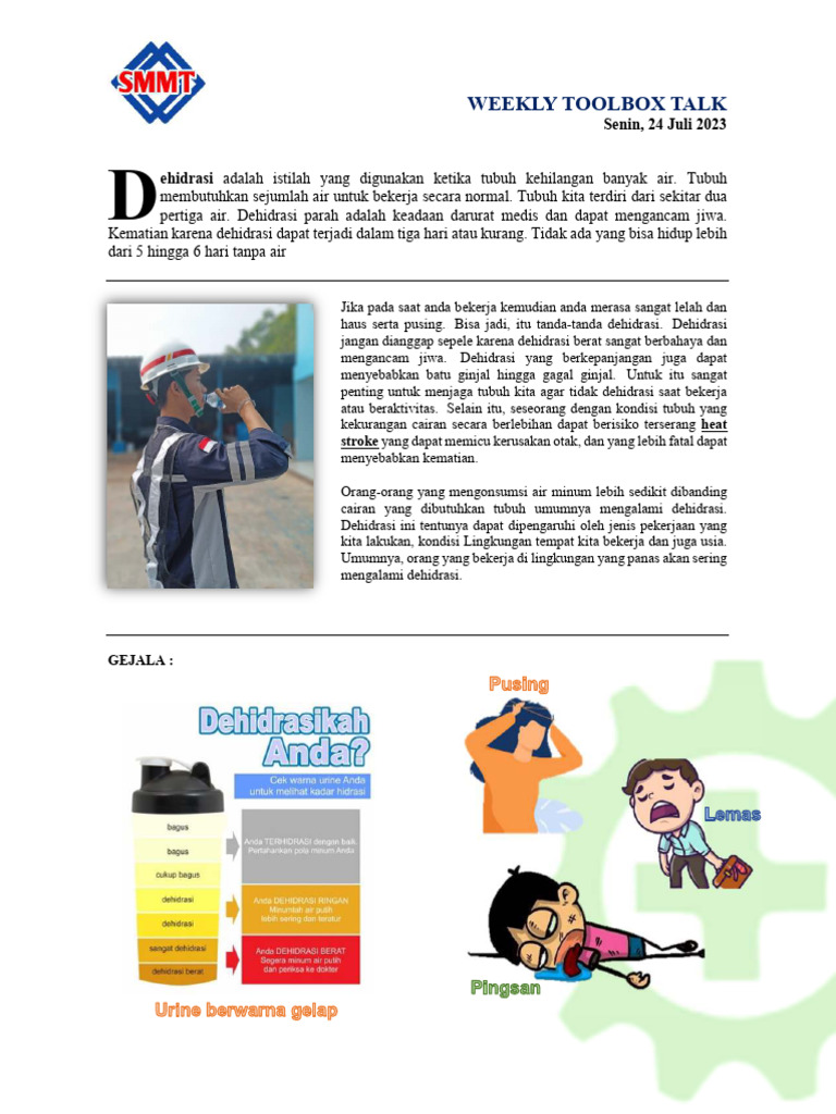 01 Materi Toolbox Talk HSE | PDF