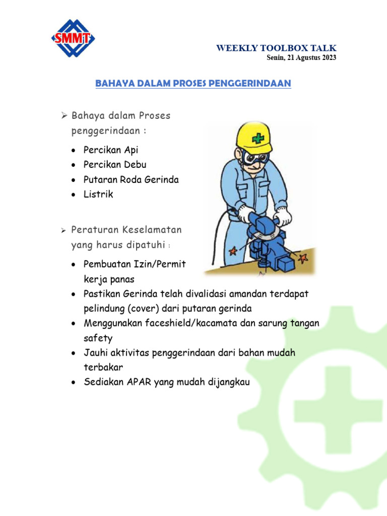 05 Materi Toolbox Talk HSE | PDF